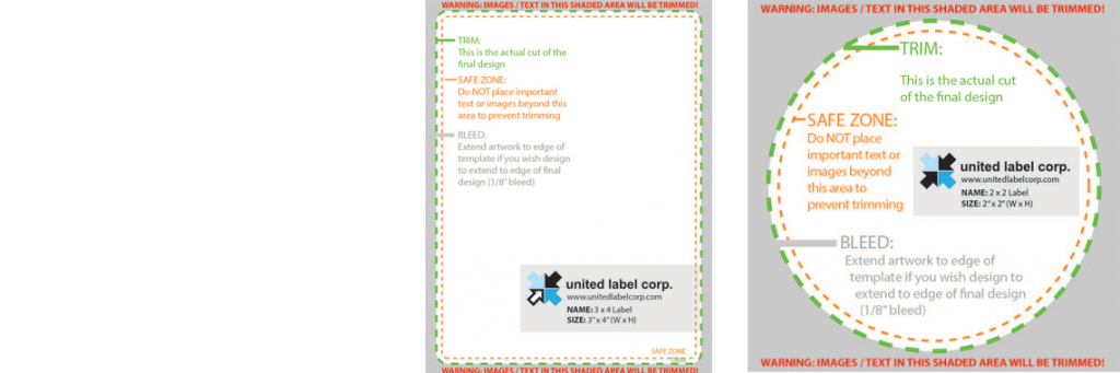 united-label-templates - United Label - New Jersey’s Labeling Solution